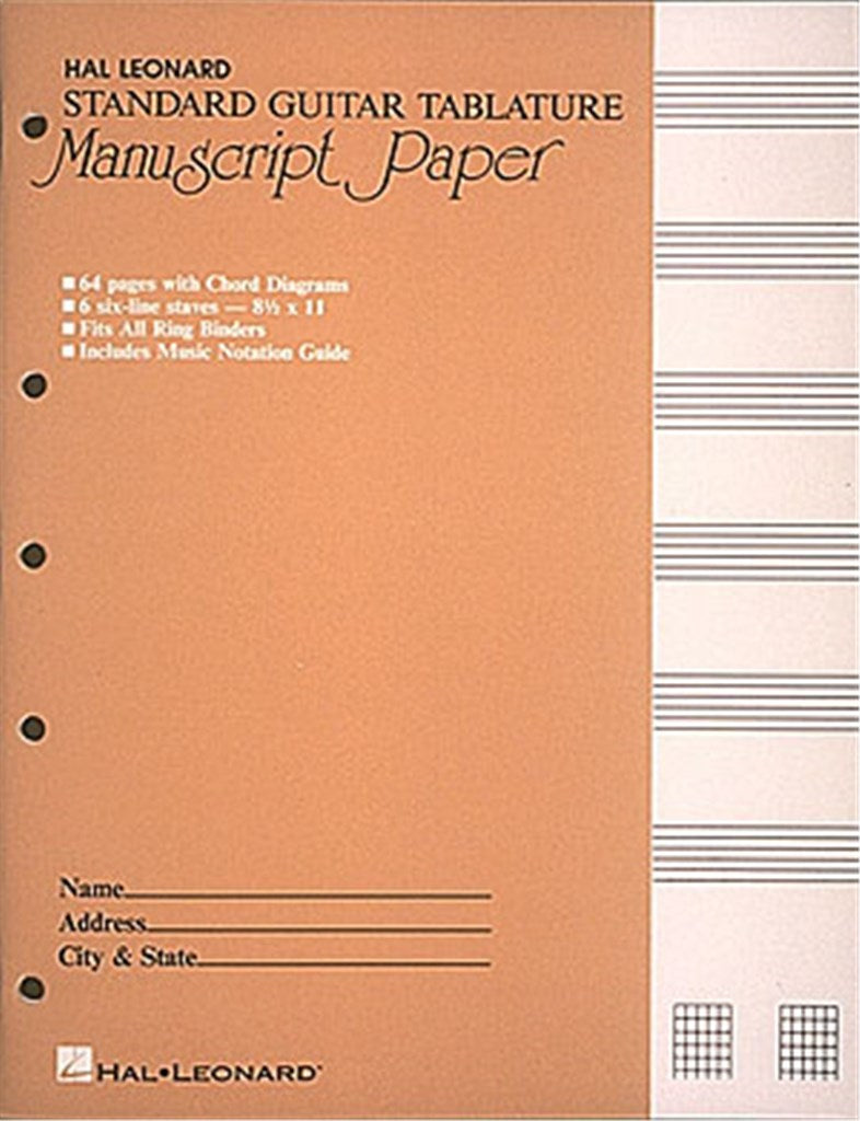 GUITAR TAB MANUSCRIPT PAPER – F-Musiikki