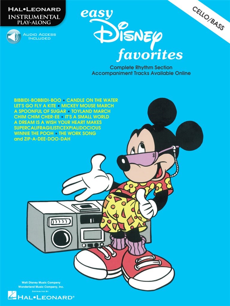 EASY DISNEY FAVORITES CELLO/BASS +ONLINE AUDIO – F-Musiikki