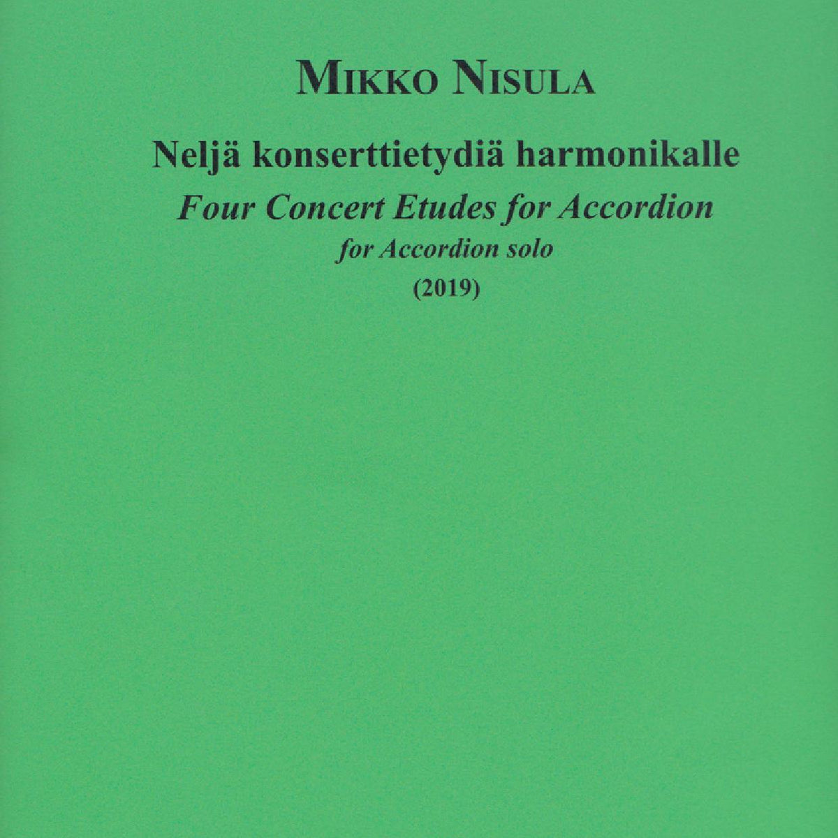 NISULA NELJÄ KONSERTTIETYDIÄ HARMONIKKA – F-Musiikki